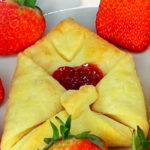 Enchanting Strawberry Pastry Envelopes to Melt Your Heart