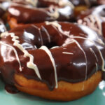 Double Chocolate Frosted Donuts - Love Food Feed