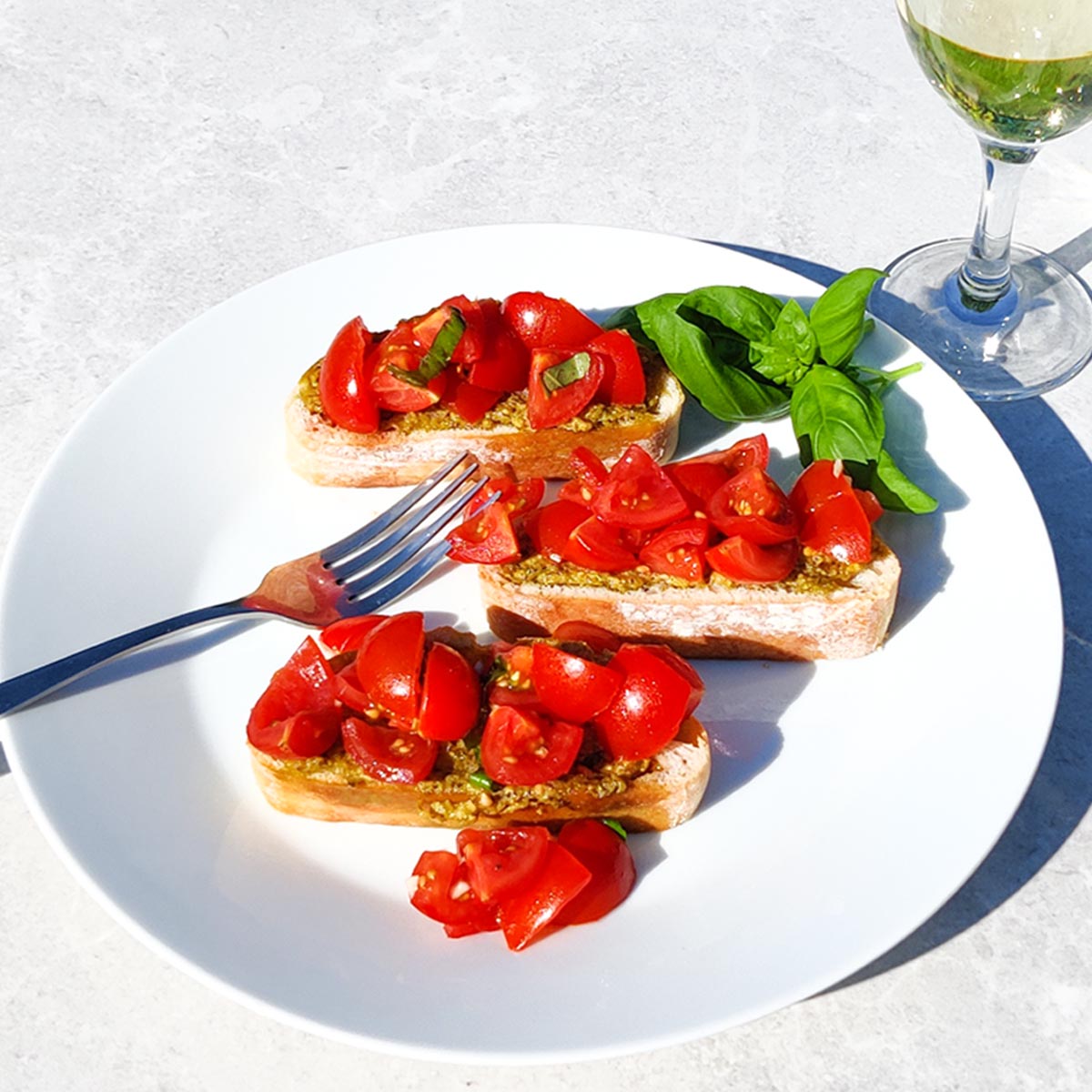 Pesto Bruschetta Recipe Experience Tomato Heaven
