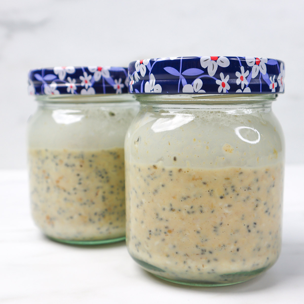 Selai Kacang dan Jeli Oatmeal Semalaman