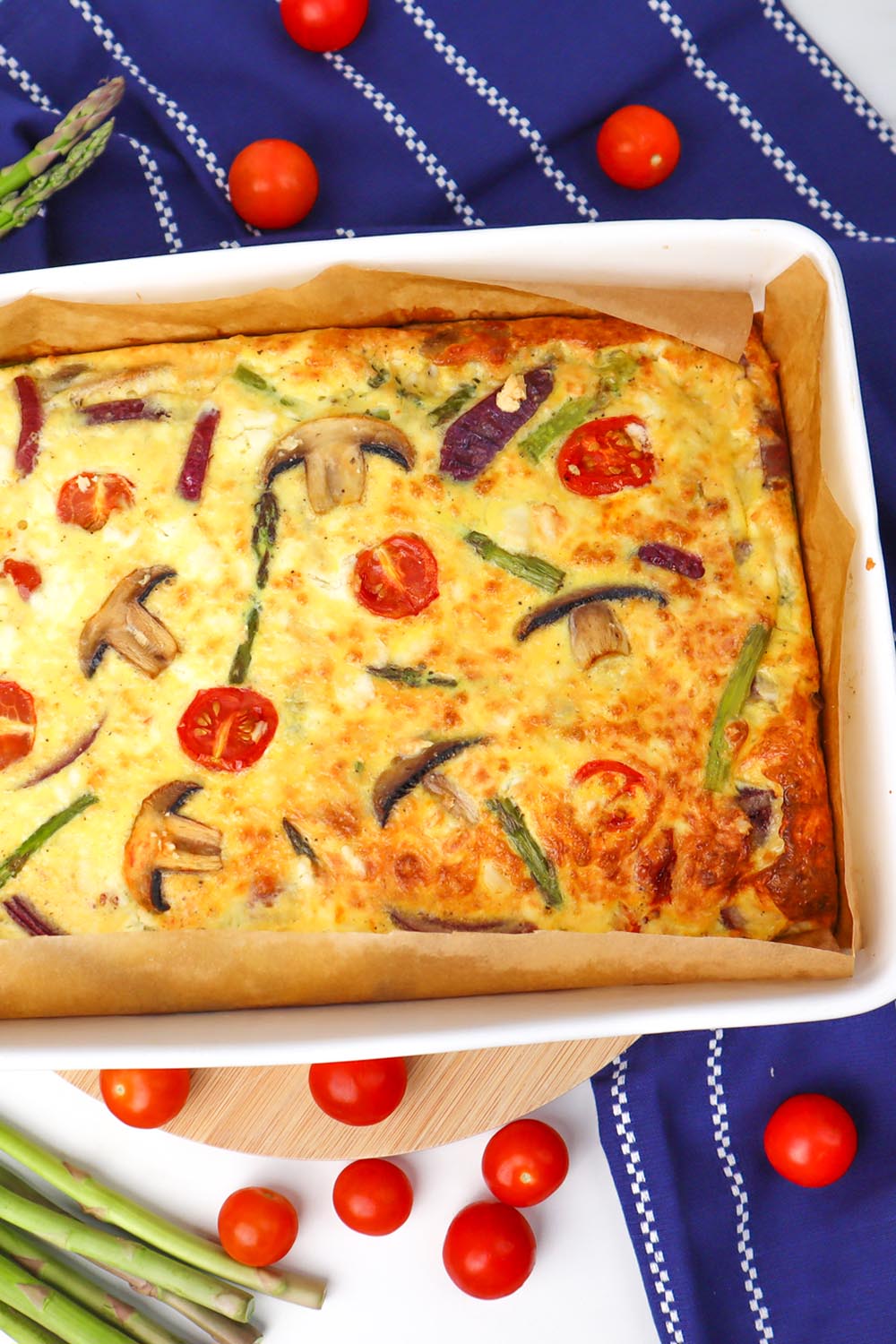 Baked Veggie Frittata - Easy, Healthy & Delicious