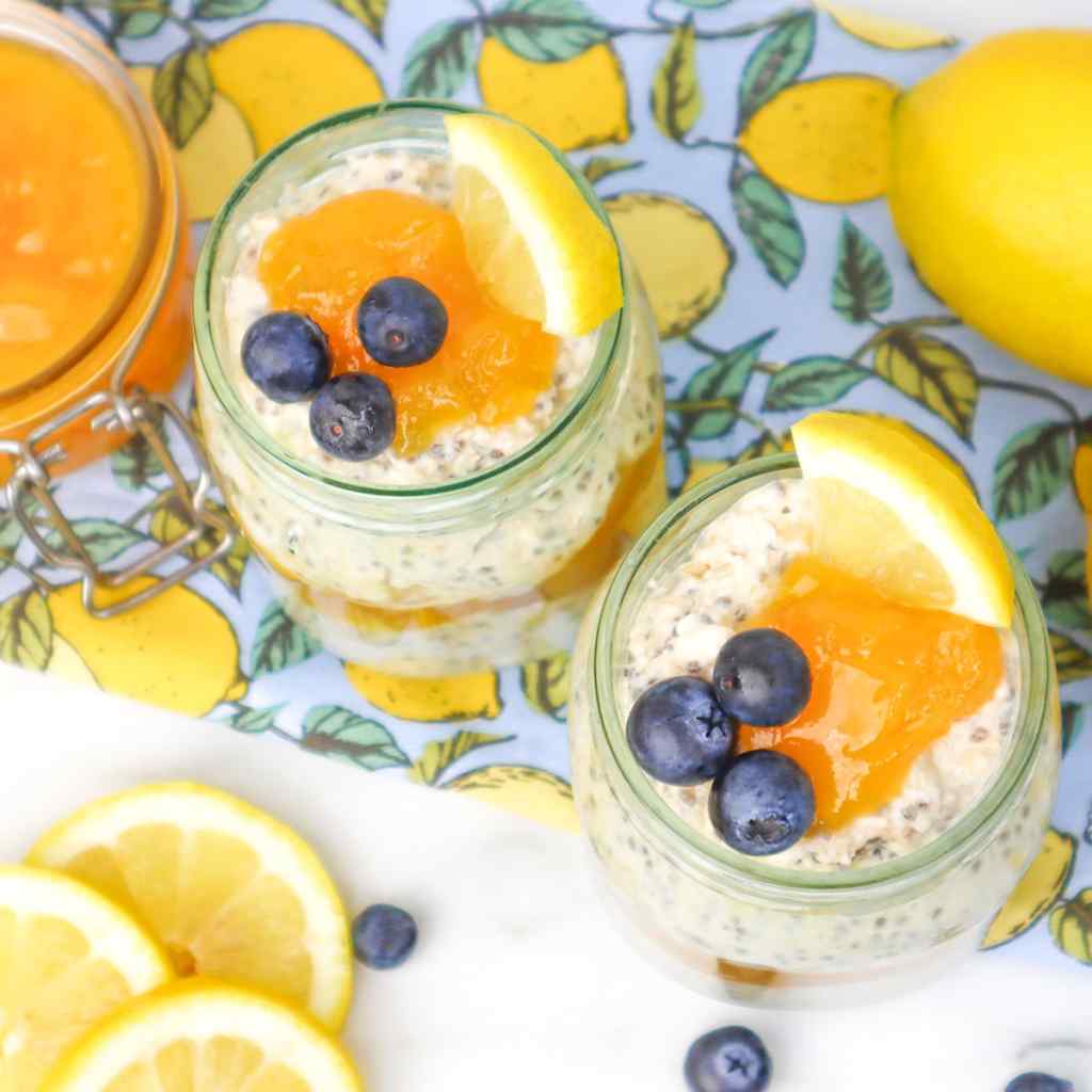 Lemon Curd Overnight Oats - Simple Breakfast with Big Flavor