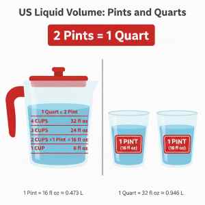 Pints Per Quart (US): Complete Guide + Conversion Calculator + Charts ...