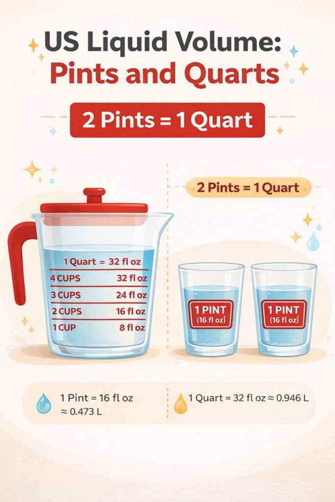 Pints Per Quart (US): Complete Guide + Conversion Calculator + Charts ...